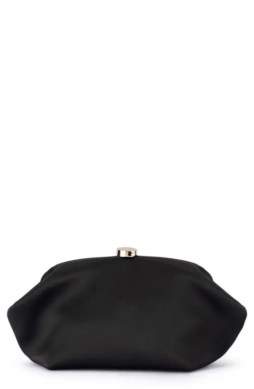 OLGA BERG Karina Satin Frame Clutch