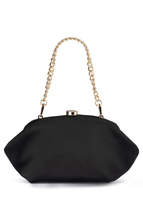 OLGA BERG Karina Satin Frame Clutch