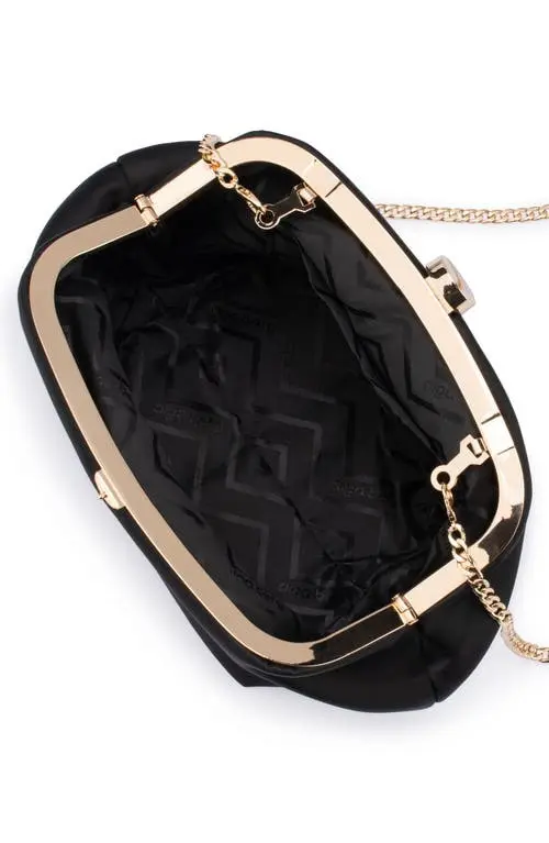 OLGA BERG Karina Satin Frame Clutch