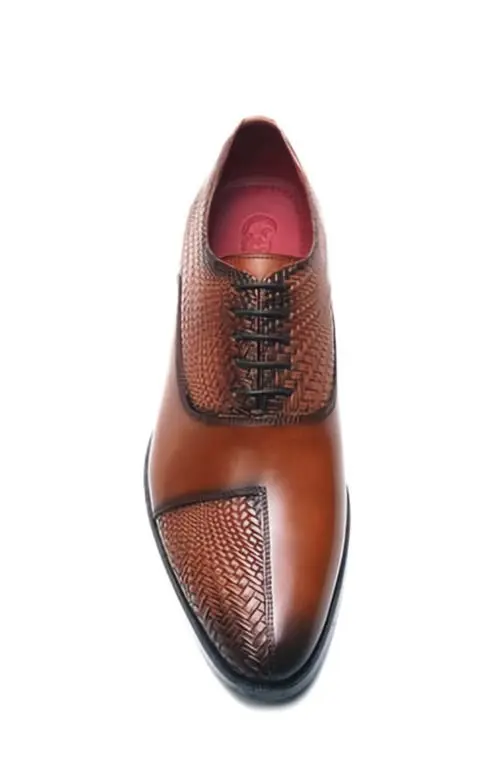 CARLOS BY CARLOS SANTANA Arlo Cap-toe Oxford - Tan