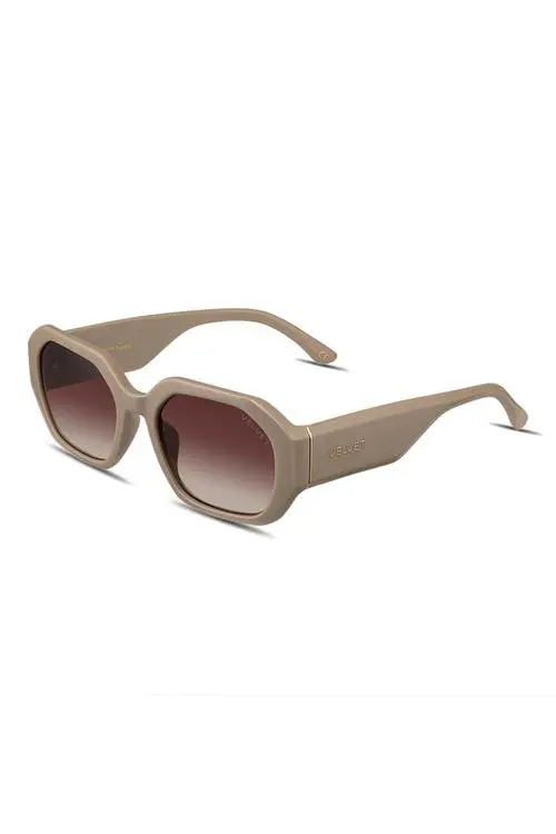 VELVET EYEWEAR Nina Sunglasses - Beige
