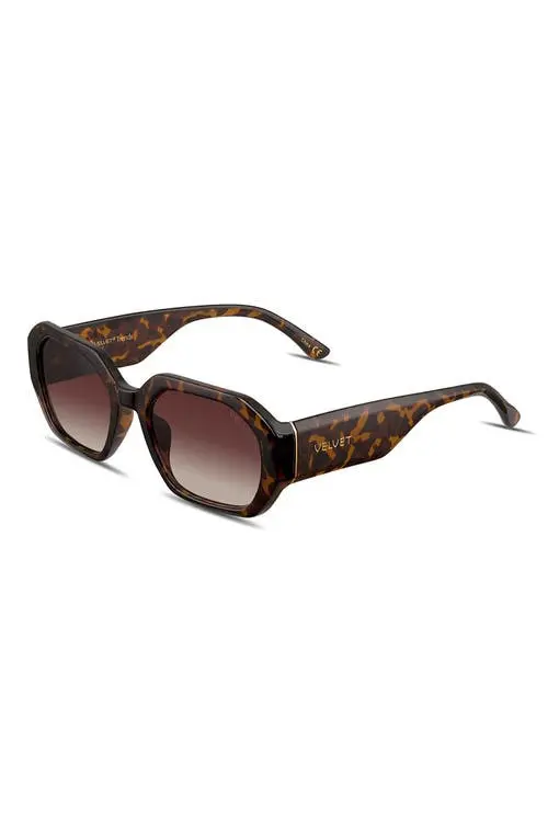 VELVET EYEWEAR Nina Sunglasses - Tortoise