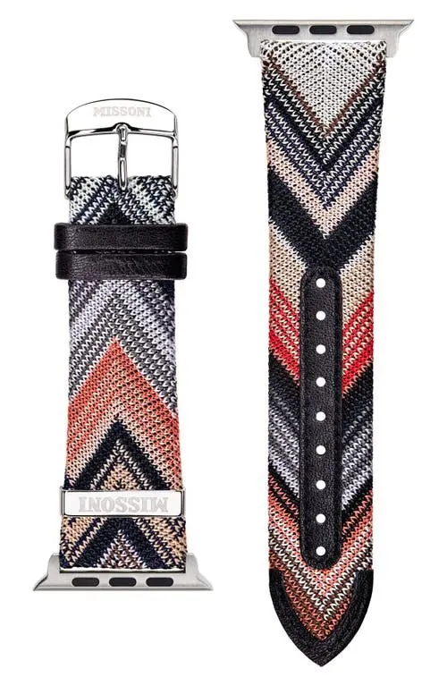 Missoni Zigzag Knit Apple Watch® Watchband - Black Multi