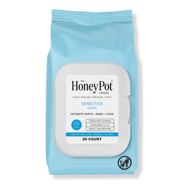 THE HONEY POT COMPANY Sensitive Daily Feminine Cleansing Wipes - One-color