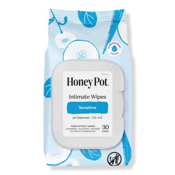 THE HONEY POT COMPANY Sensitive Daily Feminine Cleansing Wipes - One-color
