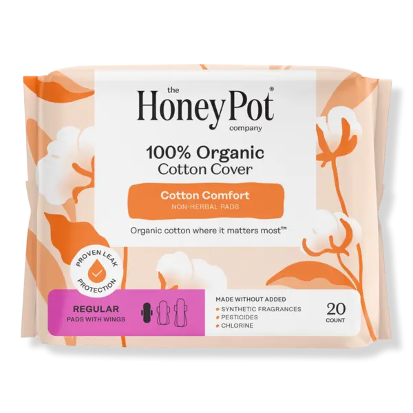 THE HONEY POT COMPANY Non-herbal Regular Pads With Wings - One-color