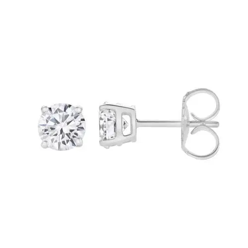 LUVMYJEWELRY 0.75 Ct Tw Lab Grown Diamond Stud Earrings - 14k White Gold