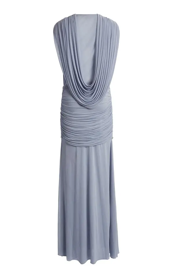 Christopher Esber Ripple Draped Gown - Light Grey