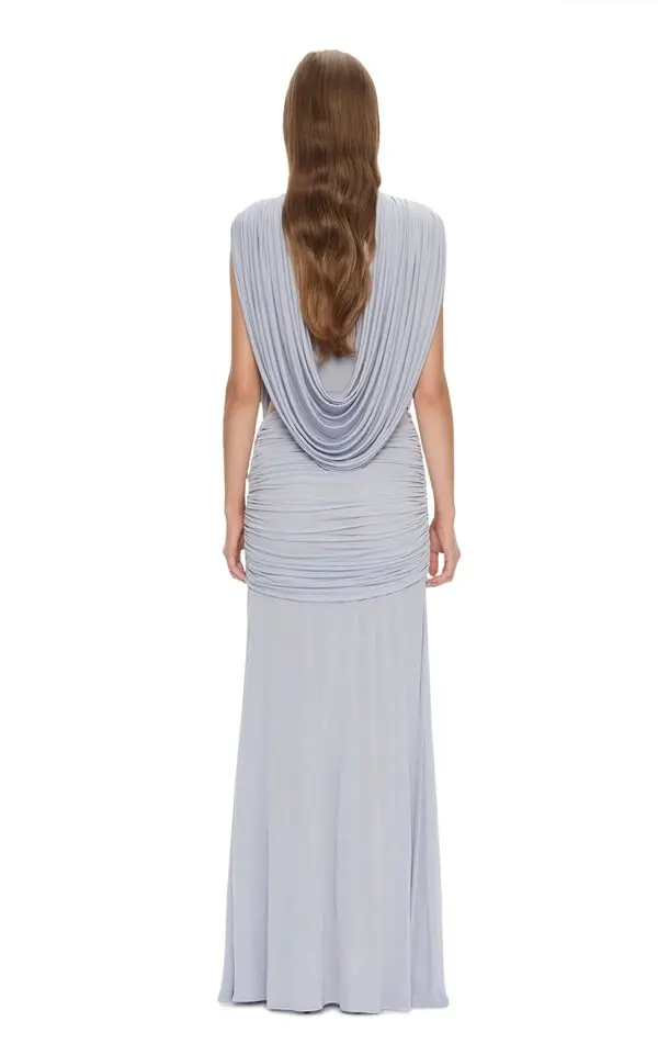 Christopher Esber Ripple Draped Gown - Light Grey
