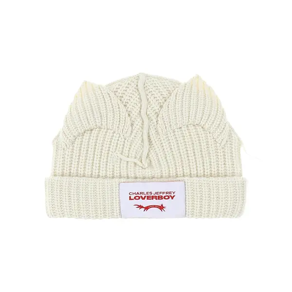 CHARLES JEFFREY Chunky Ears Beanie - Cream