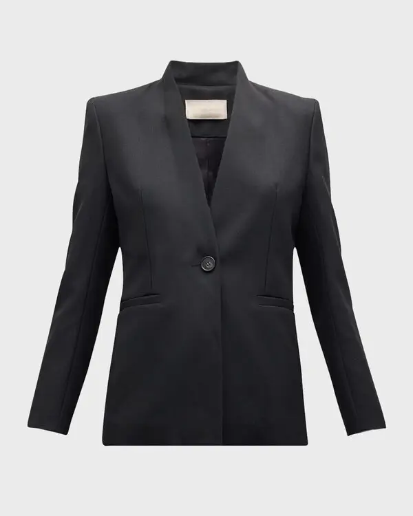 Vanessa Bruno Diona Single-Button Blazer In Noir 51% Off