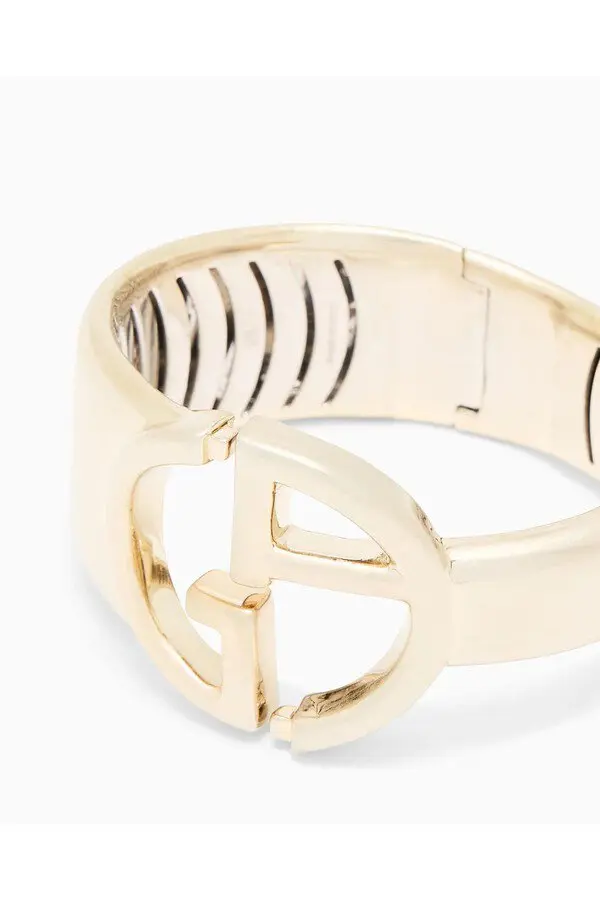 Giorgio Armani Contoured Ga Logo Bracelet