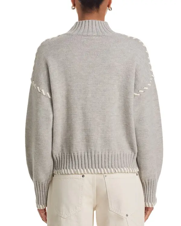 EN SAISON Merrill Whip Stitch Sweater - Gray