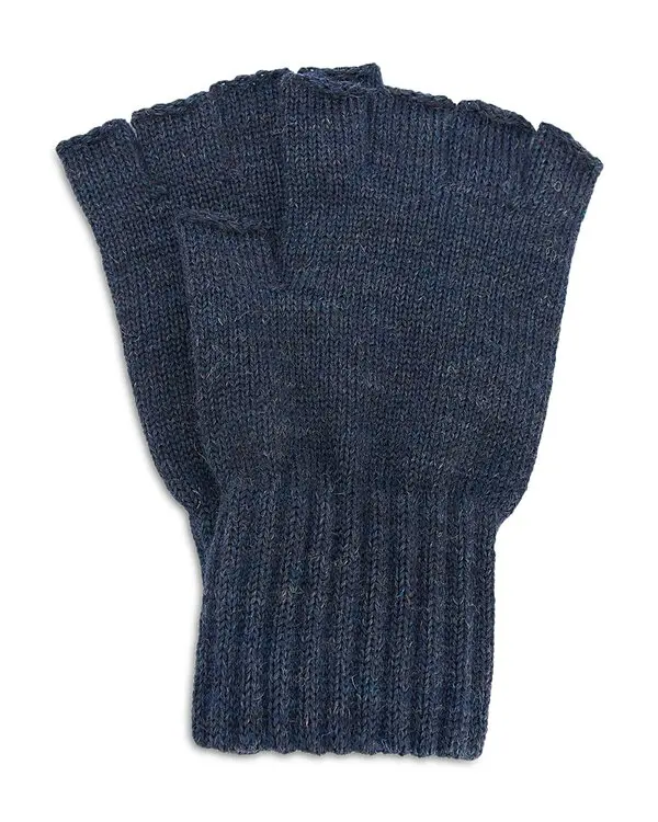 Barbour Fingerless Gloves - Navy