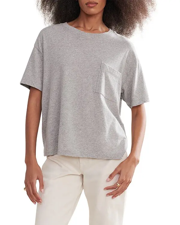 Jenni Kayne Vintage Pocket Tee - Heather Grey