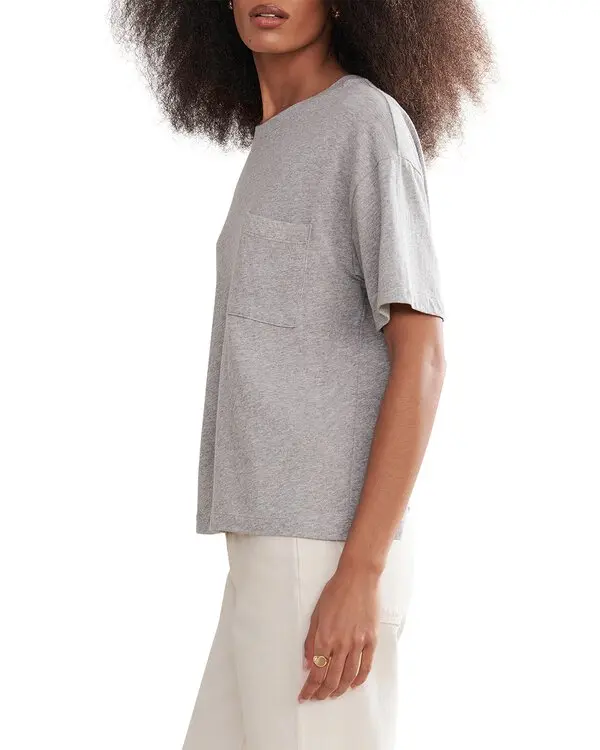Jenni Kayne Vintage Pocket Tee - Heather Grey