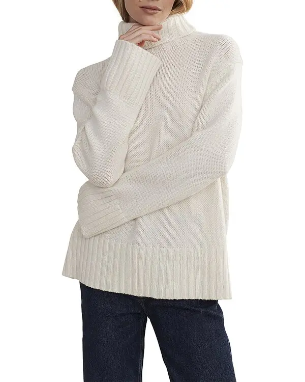 Jenni Kayne Cashmere Turtleneck Sweater - Ivory