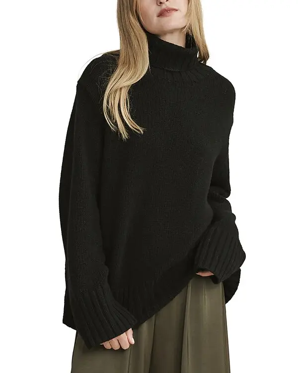 Jenni Kayne Jet Cashmere Turtleneck Sweater Oatmeal 20% Off