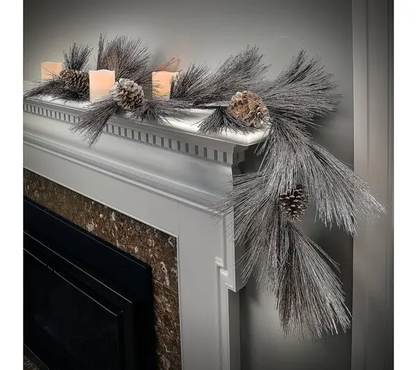 VALERIE PARR HILL 60' Metallic Pine Garland With Pinecone Vale Rie - One-color