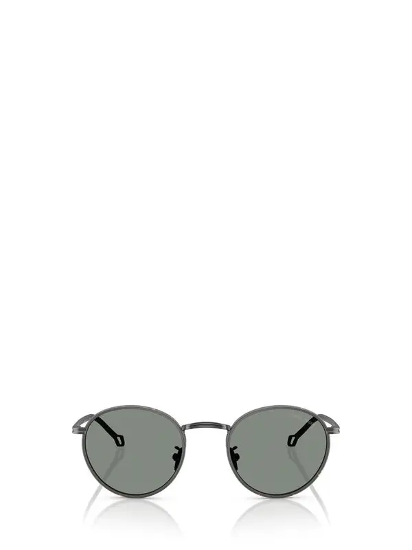 Giorgio Armani Rounded Sunglasses - Matte Black