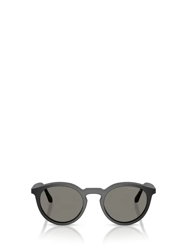 Giorgio Armani Round Sunglasses - Matte Black