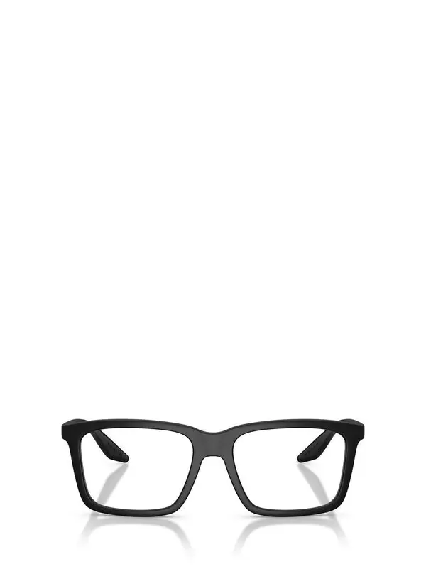 Prada Rectangular Eyeglasses - Rubbered Black