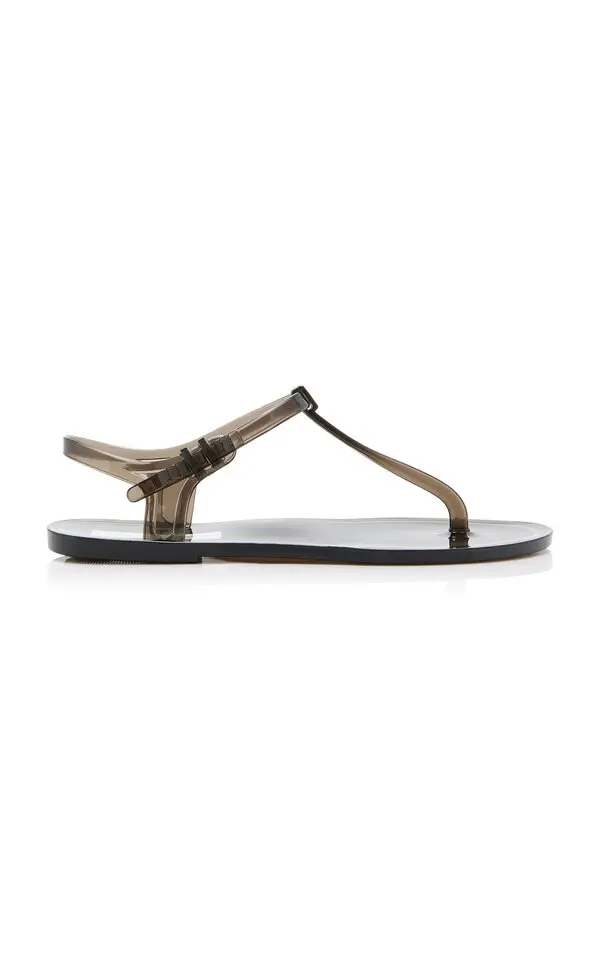Christopher Esber Billi T-bar Pvc Sandals - Black