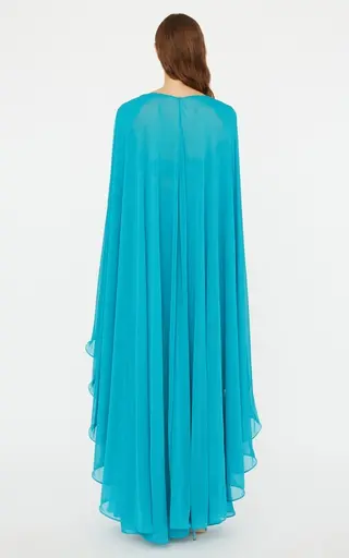 black velvet knee length dress Black Velvet Midi Dress Organza Sleeves main image 1