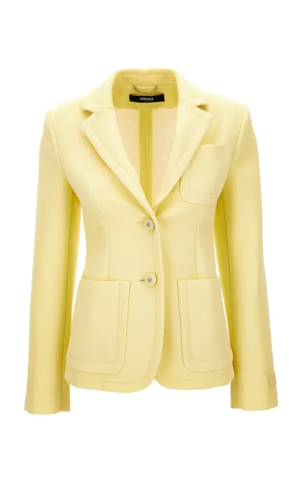 Versace Bonded Scuba Wool-blend Blazer