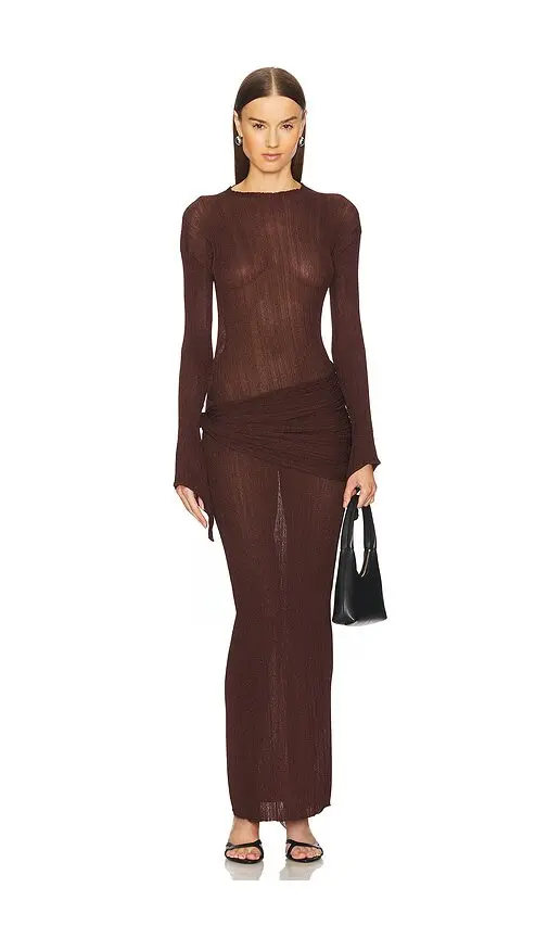 AYA MUSE Steren Maxi Dress - Chocolate