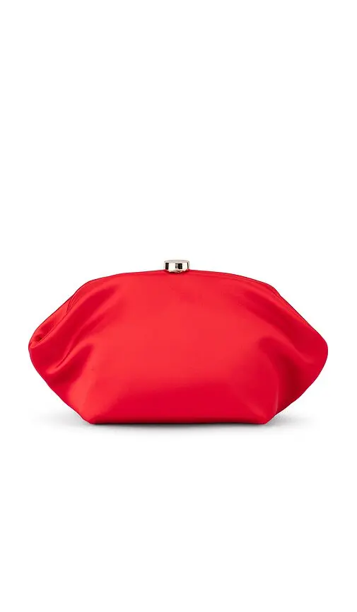 OLGA BERG Karina Satin Clutch