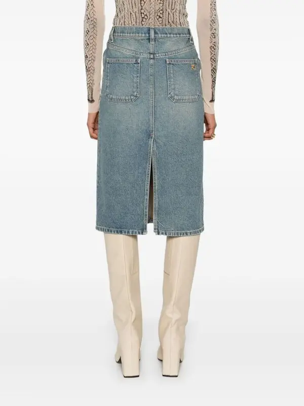 COURREGES Denim Midi Skirt