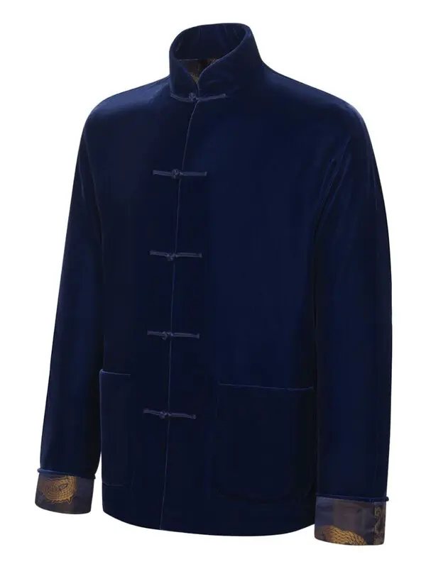 Shanghai Tang Velvet Dragon-jacquard Jacket
