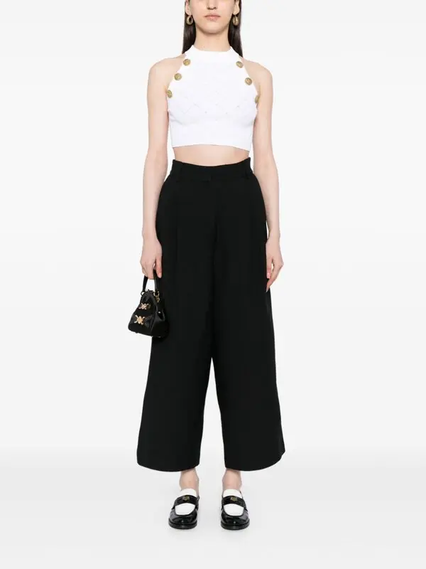 EDWARD ACHOUR PARIS Straight-leg Wool-silk Blend Trousers