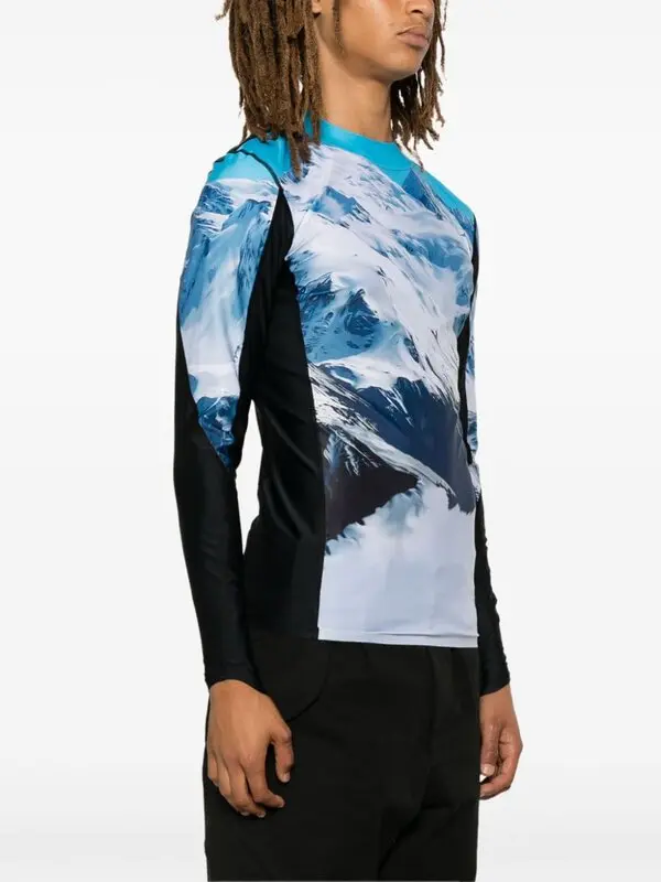 Perfect Moment Landscape Print Long Sleeve Base Layer