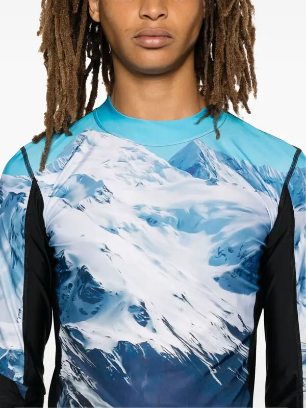 Perfect Moment Landscape Print Long Sleeve Base Layer