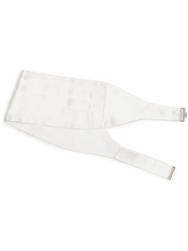 Brunello Cucinelli Satin Cummerbund - White