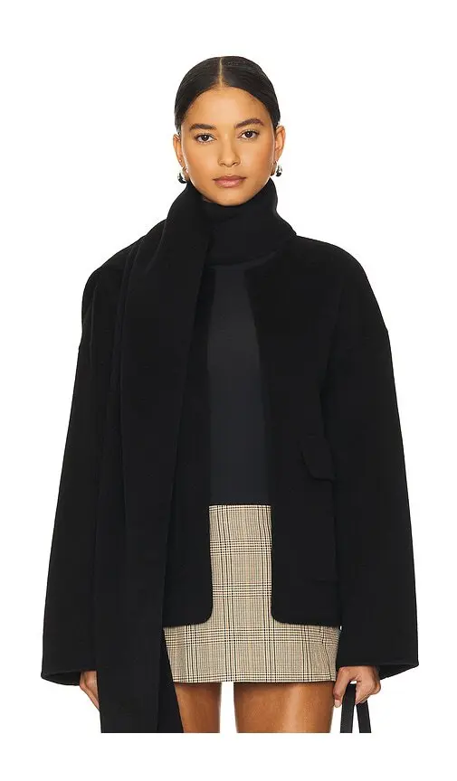 Rue Sophie Jardin Scarf Jacket - Black