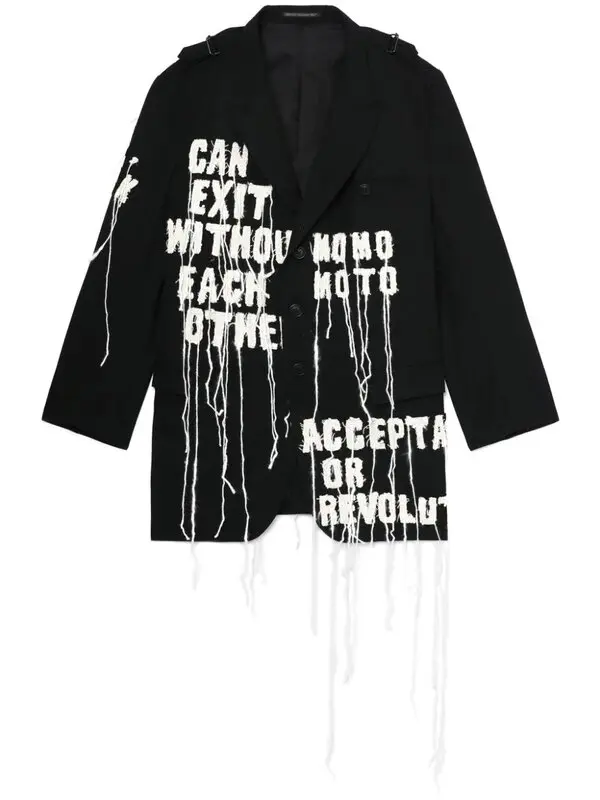 Yohji Yamamoto Embroidered Blazer