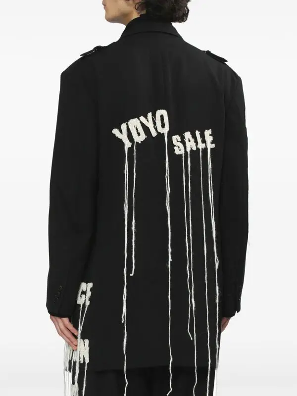 Yohji Yamamoto Embroidered Blazer