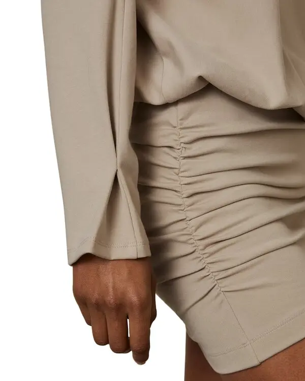 REISS Lorenza Long Sleeve Mini Dress