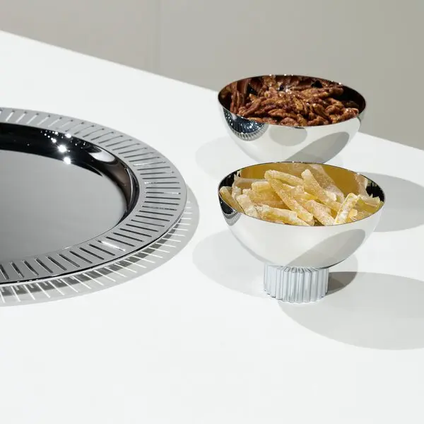 ANNA NEW YORK Striations Nut Bowl - Silver