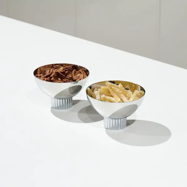 ANNA NEW YORK Striations Nut Bowl - Silver