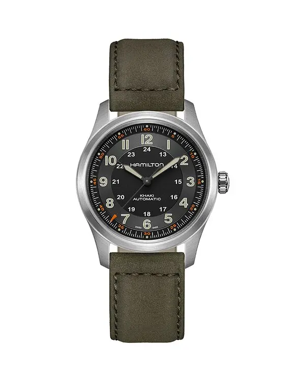 Hamilton Khaki Field 38mm Watch - Black/brown