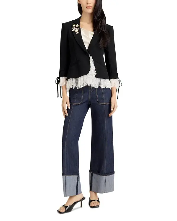 Cinq À Sept Le Petit Roxie Blazer - Black/ivory