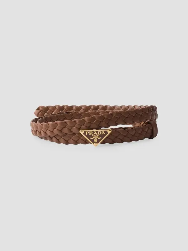 Prada Nappa Leather Belt - Brown