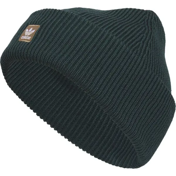 Adidas Terrace Ribbed Beanie - Aurora Green/brown/white