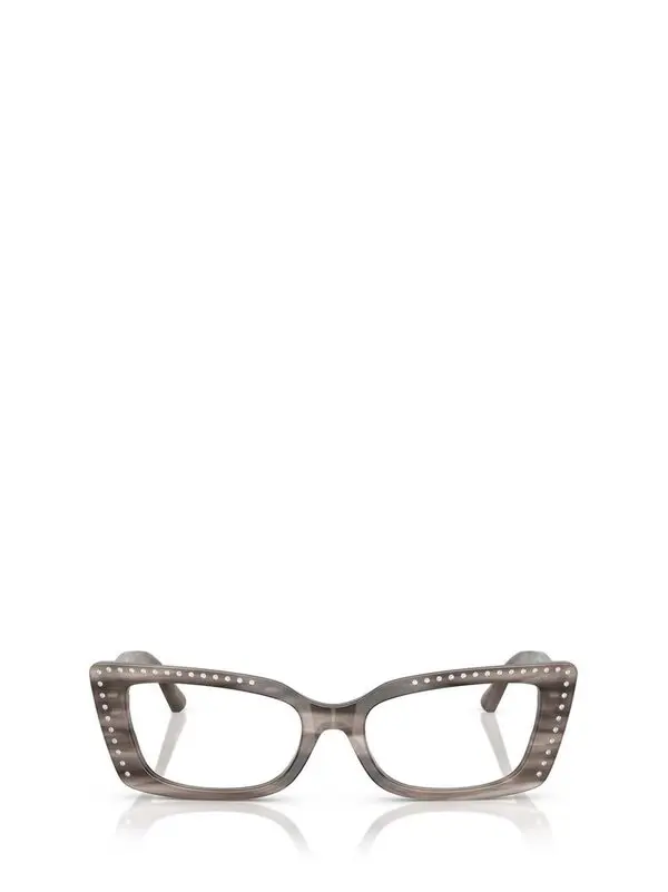 JIMMY CHOO Cat-eye Eyeglasses - Glitter Black / Silver Shade