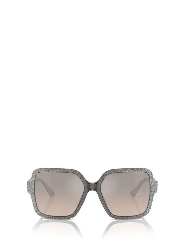JIMMY CHOO Squarish Sunglasses - Sand Gradient Glitter