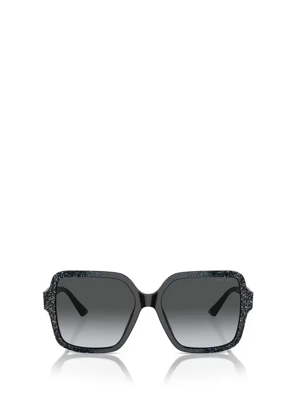 JIMMY CHOO Square Frame Sunglasses - Black Gradient Glitter